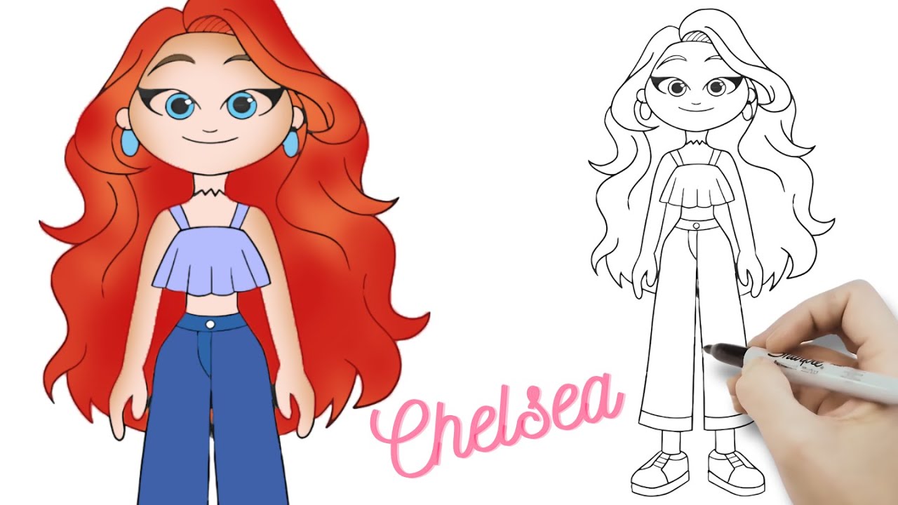 💗 Comment dessiner Chelsea Van Der Zee - YouTube