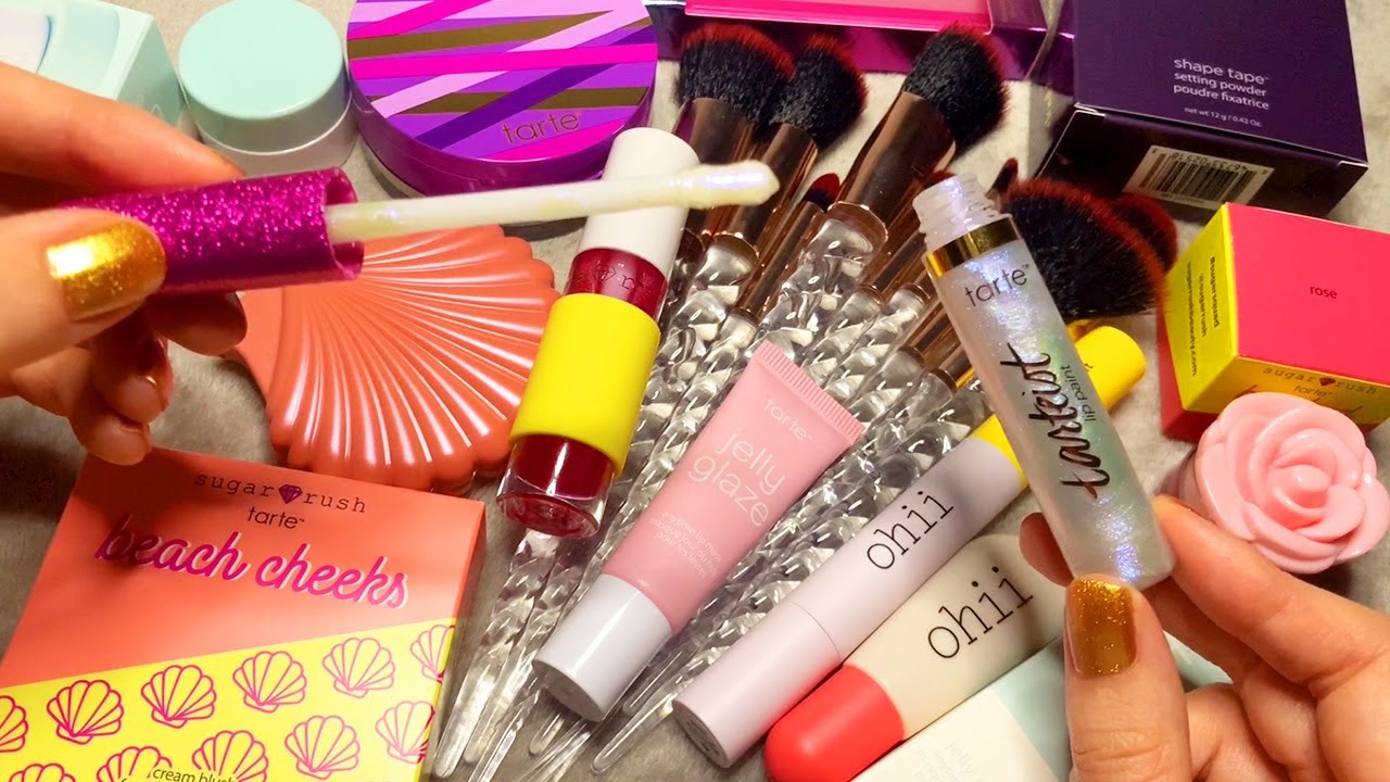 ASMR Makeup Haul (Whispered) - YouTube