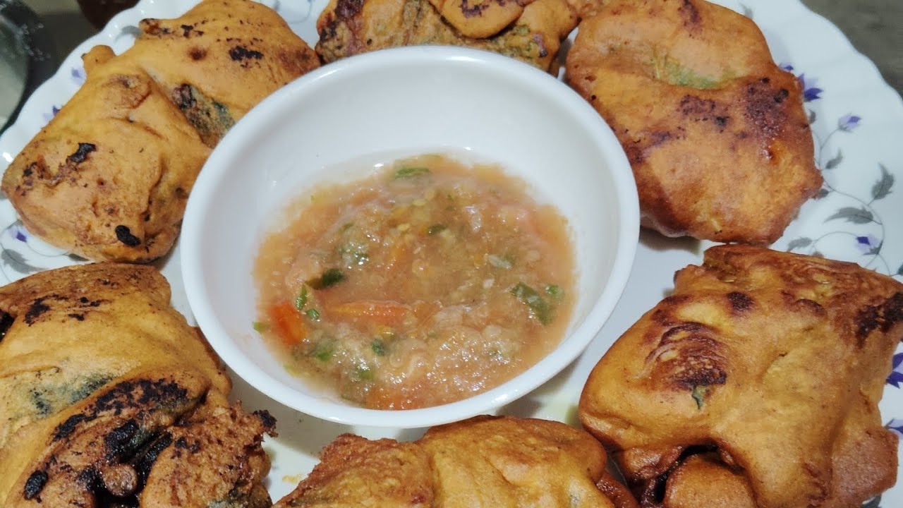kohra ka pata say chicken Pokhara কুমড়োর পাতা দিয়ে চিকেন পকোড়া ...