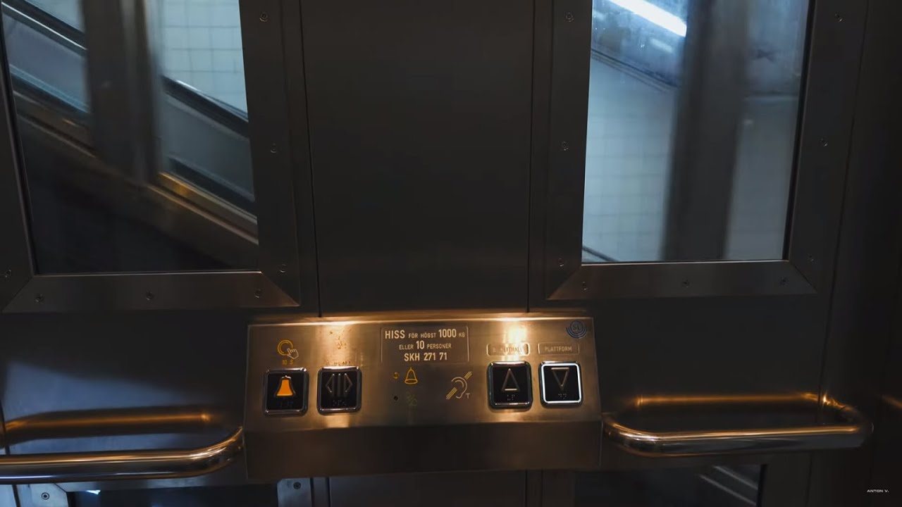 Sweden, Stockholm, Skärholmen Subway Station, inclined elevator - YouTube