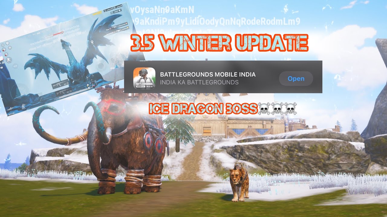 PUBG & BGMI | 3.5 Update features | ICE DRAGON BOSS| Beta version - YouTube