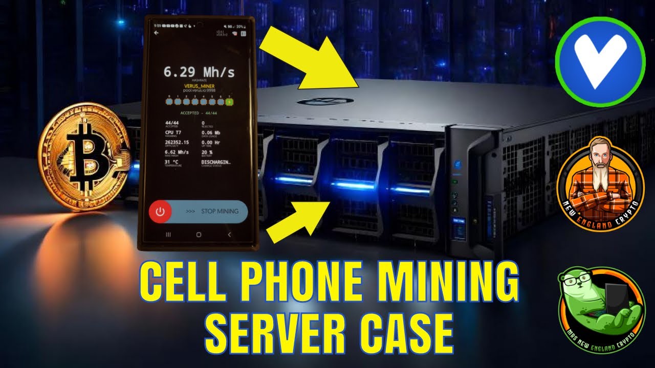 Cell Phone Mining Server Case // Finished!! \\ How to monitor Mining ...