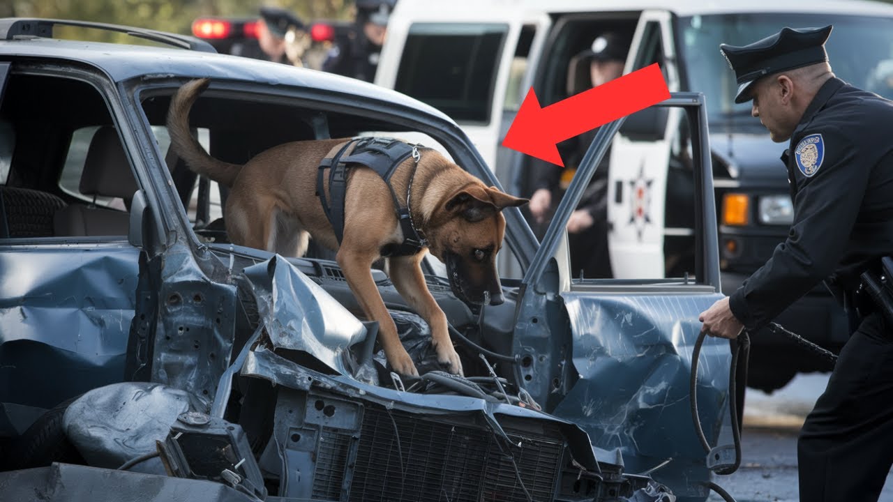 A K9 Refused to Leave a Car Crash Scene Until Officers Discovered the ...