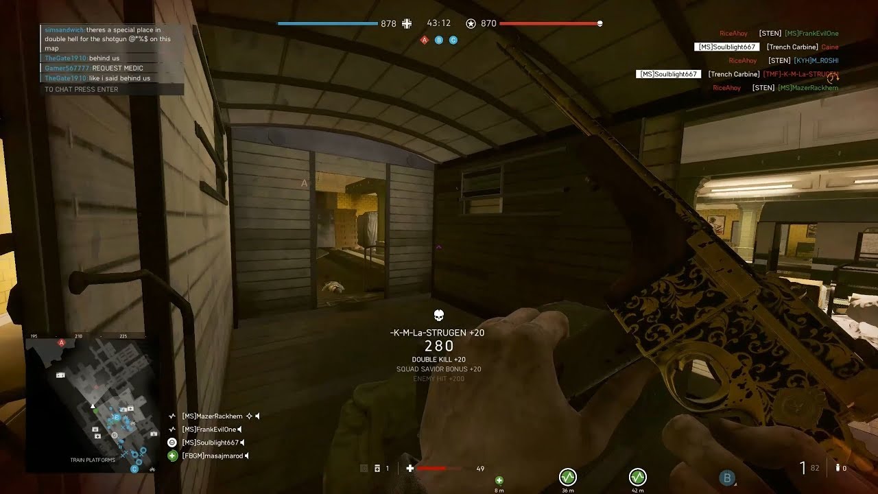 Trench Carbine Underground - Battlefield V - YouTube