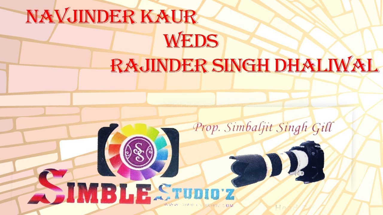 Navjinder Kaur Weds Rajinder Singh Dhaliwal - YouTube