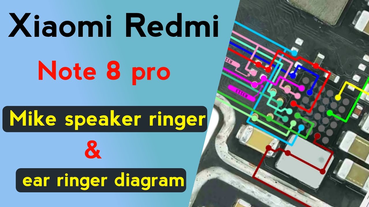 Xiaomi Redmi Note 8 Pro Mic Speaker Ear Ringer Diagram | Audio Problem ...
