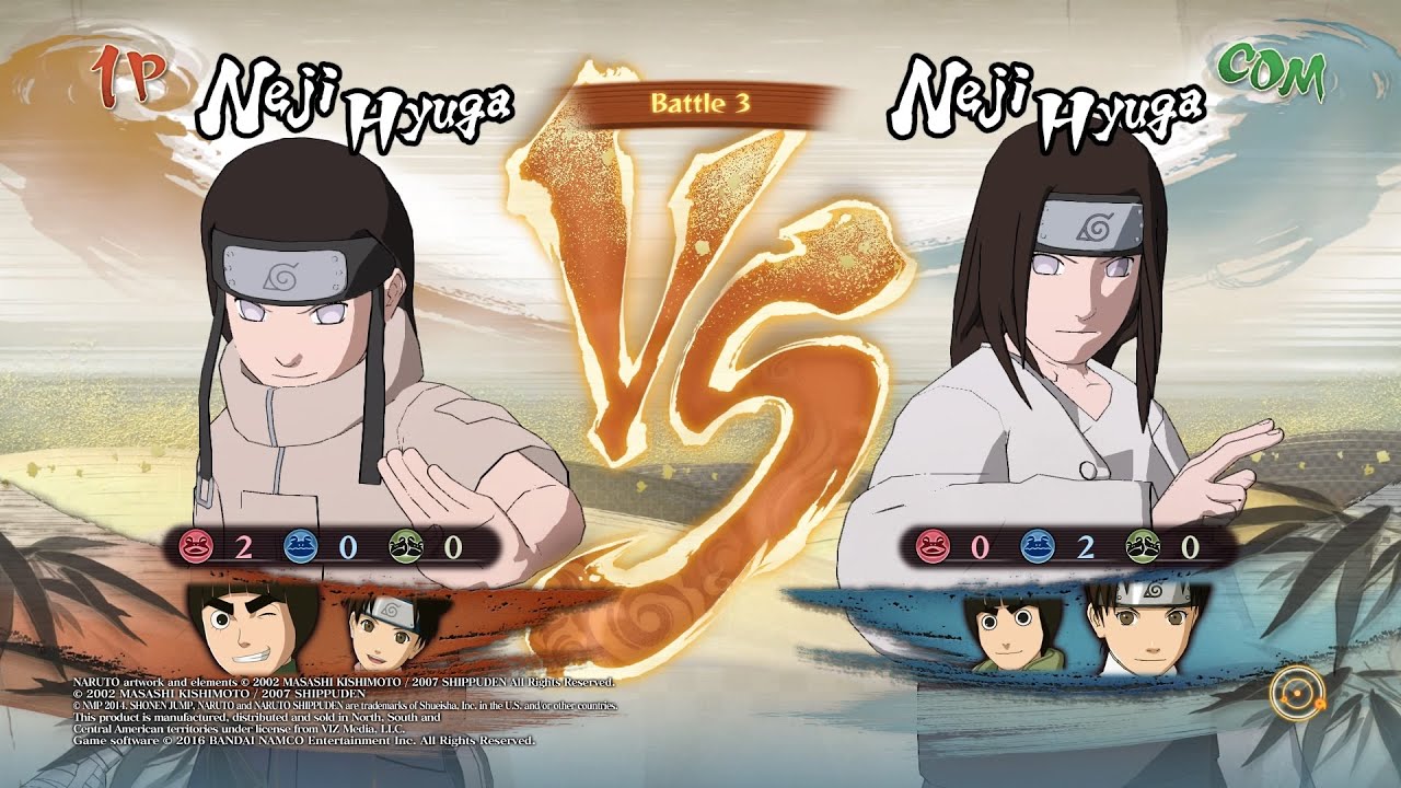 Naruto Shippuden Ultimate Ninja Storm 4 - Neji Kid Team Vs Neji Teen ...