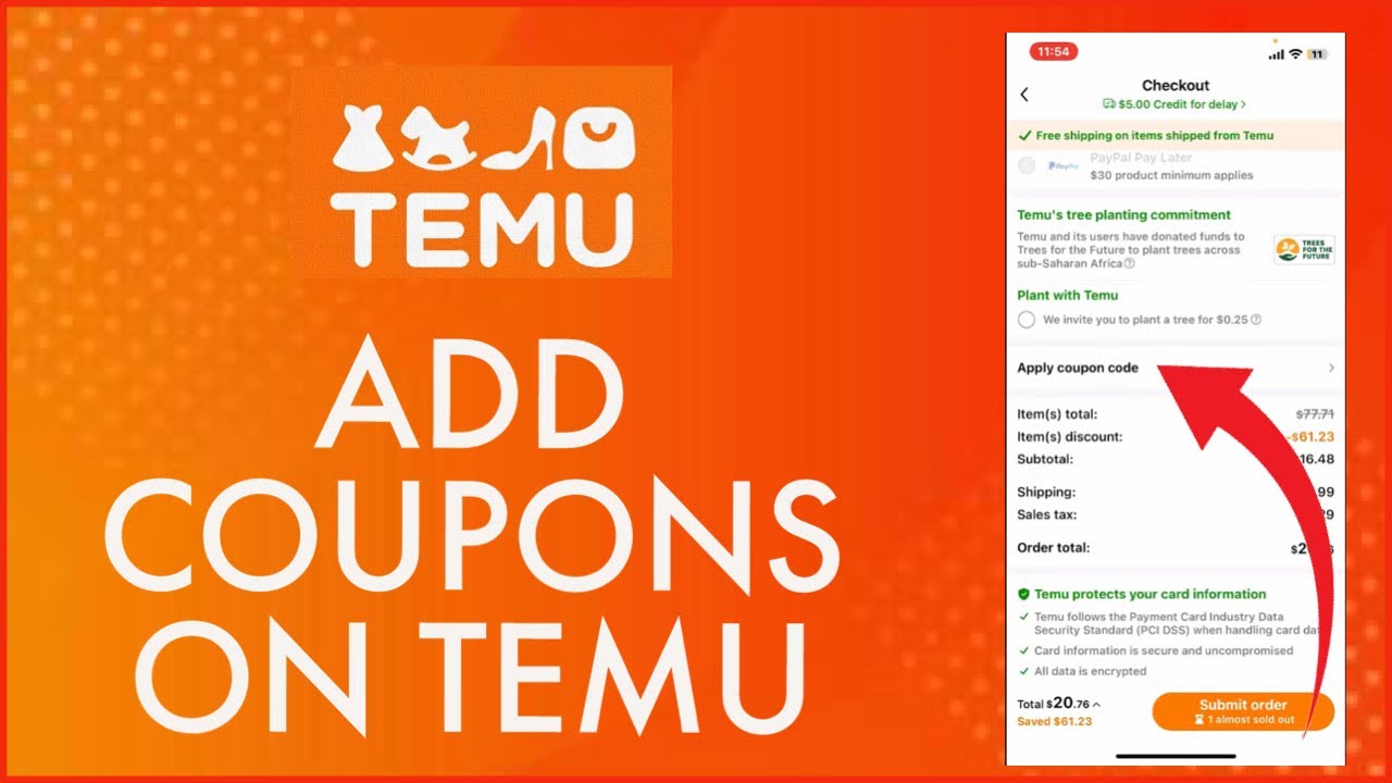 How to Add Coupons on Temu App 2024? - YouTube