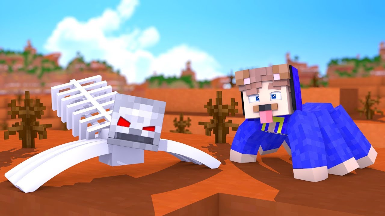 DAS SKELETT VERWANDELT SICH ZU EINER SPINNE IN MINECRAFT! - YouTube