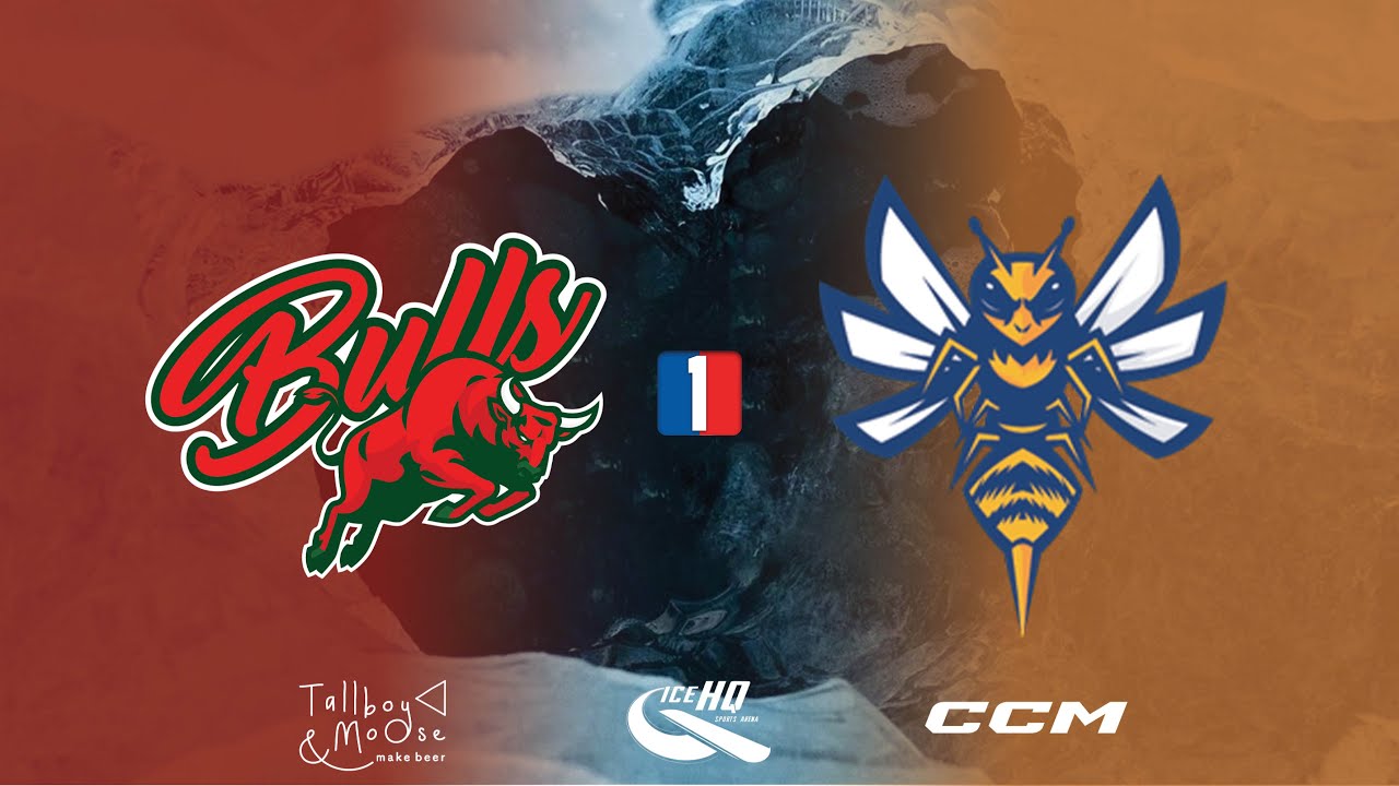 Bulls VS Bumble Bees - Div 1 - 29th July - IceHQ Beer League ice hockey - YouTube