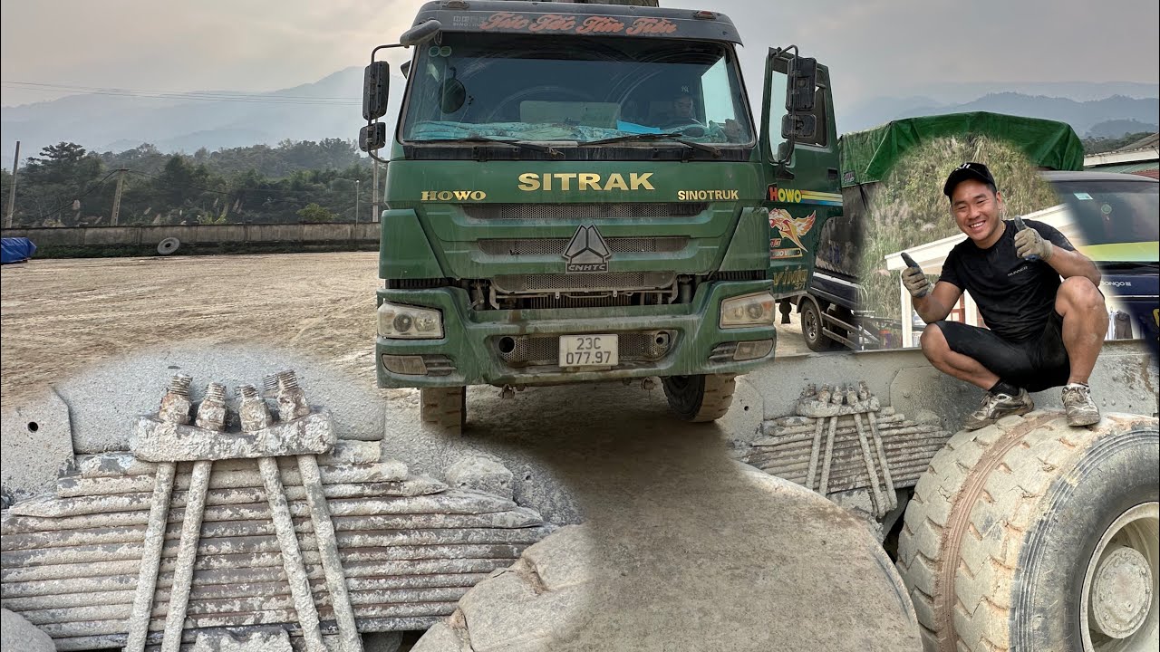 Rescue to replace broken bolts holding spring screws of 30 ton howo ...