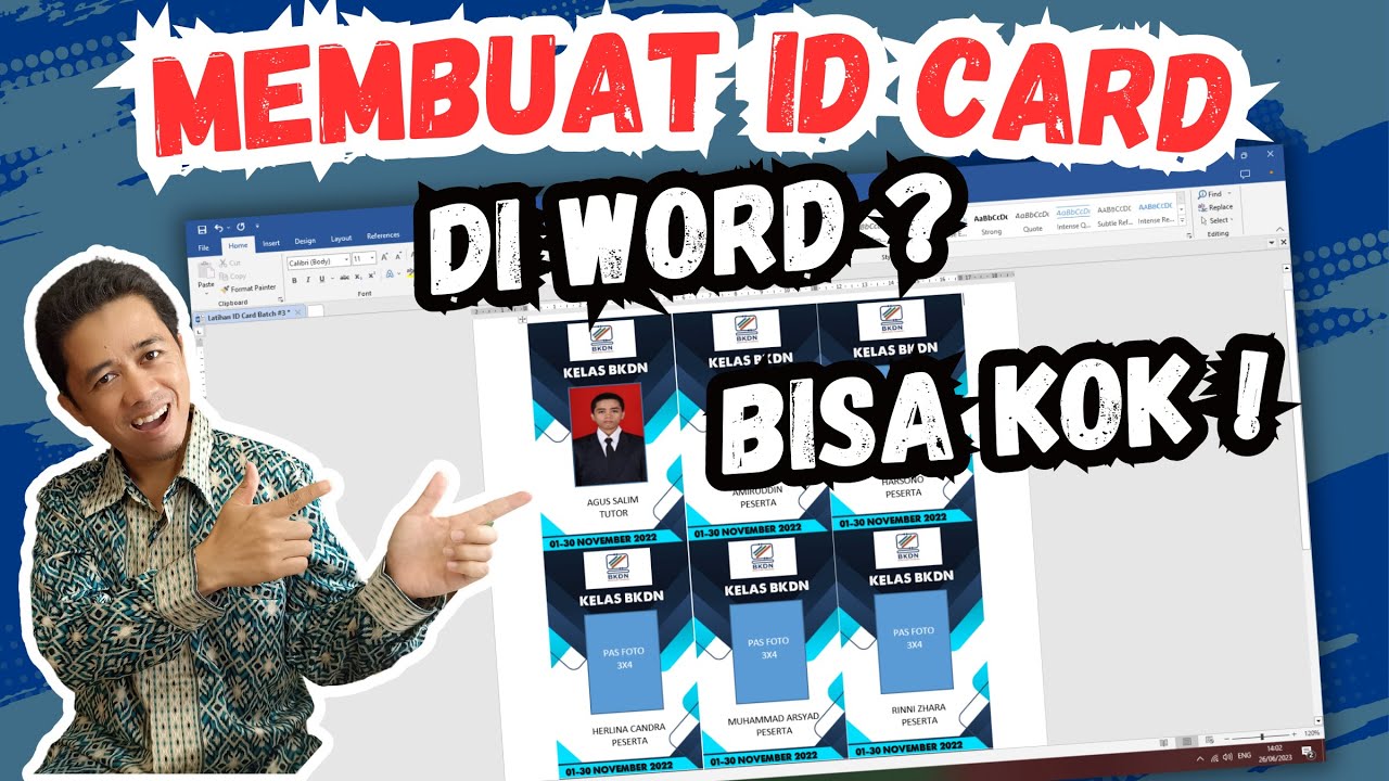 Cara Membuat Id Card Dengan Microsoft Word Mulai Dari Nol Sampai Siap