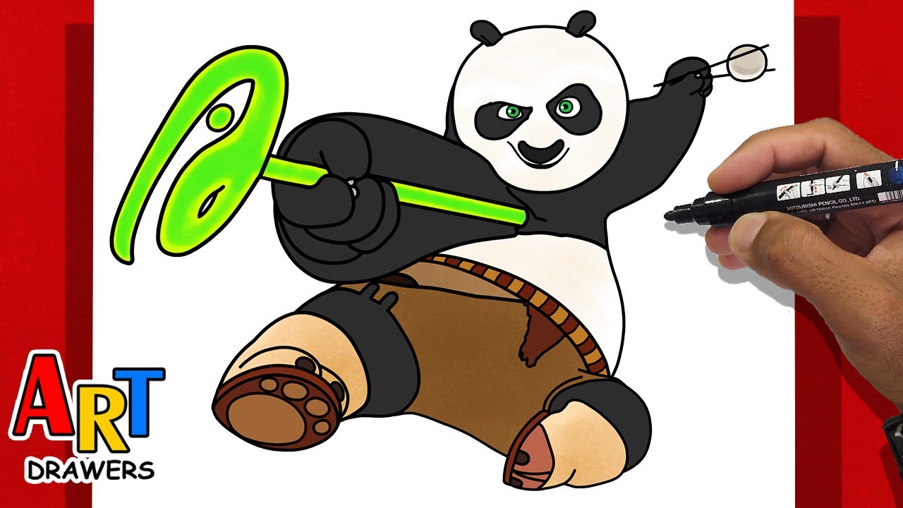 How To Draw Kung Fu Panda 4 - PO - YouTube