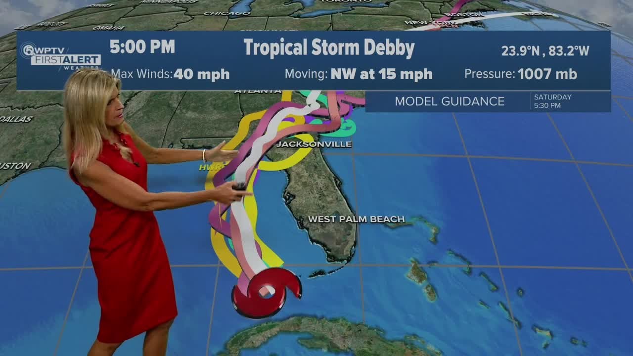 Tropical Storm Debby Update, 5 p.m., August 3, 2024 - YouTube