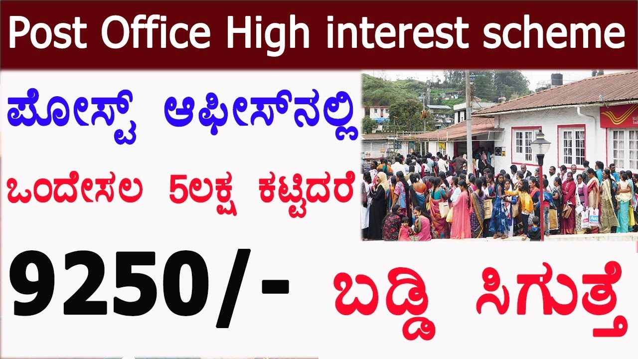 Post office saving scheme 2021/SCSS scheme benefits/High interest rate ...