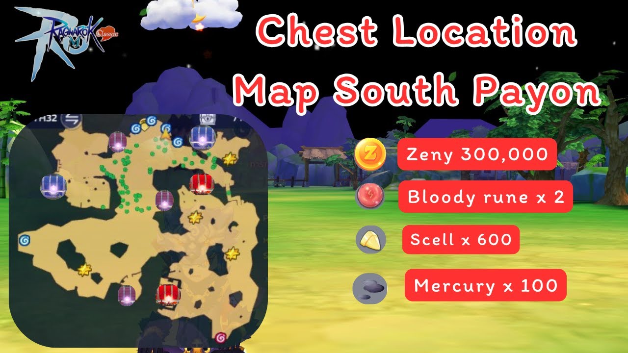 Ragnarok M Classic : Chest Location Map South Payon - YouTube