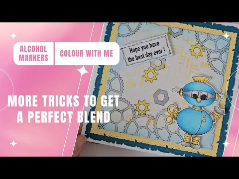 Tips for perfect blending with alcohol markers, featuring the Bots from ...