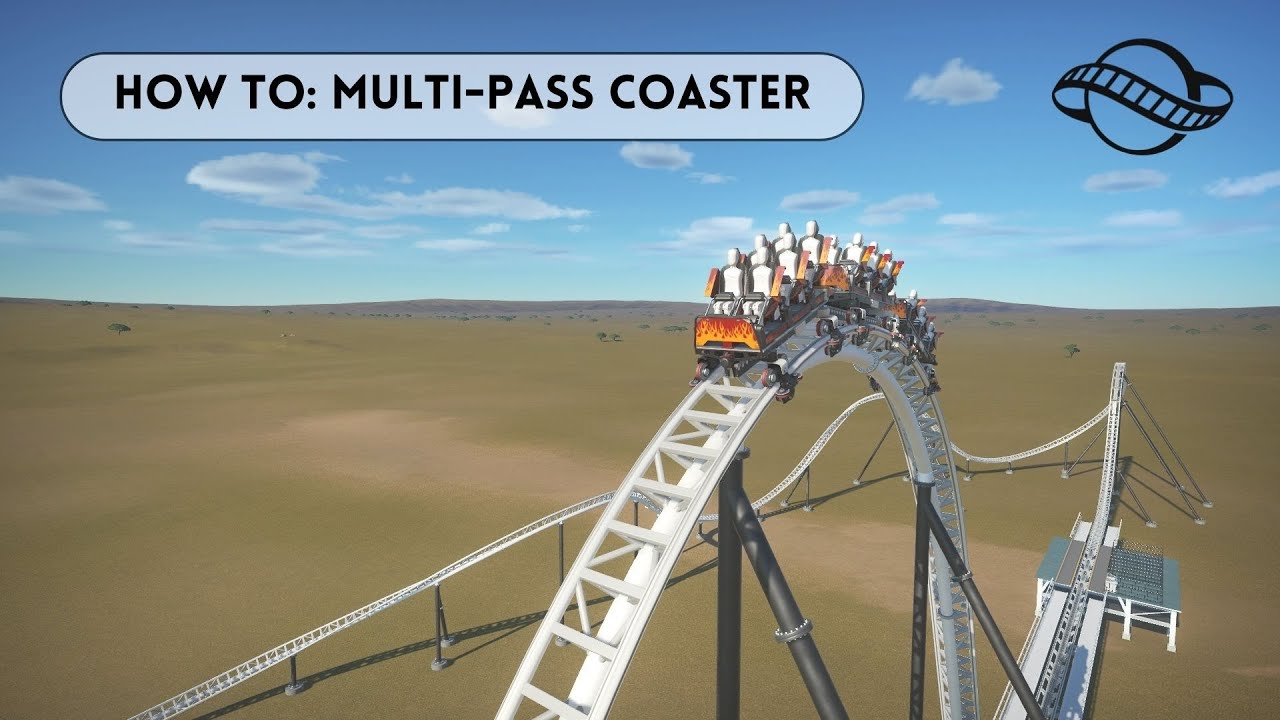 How to build a Multi-Pass coaster - Planet Coaster💡#planetcoaster # ...