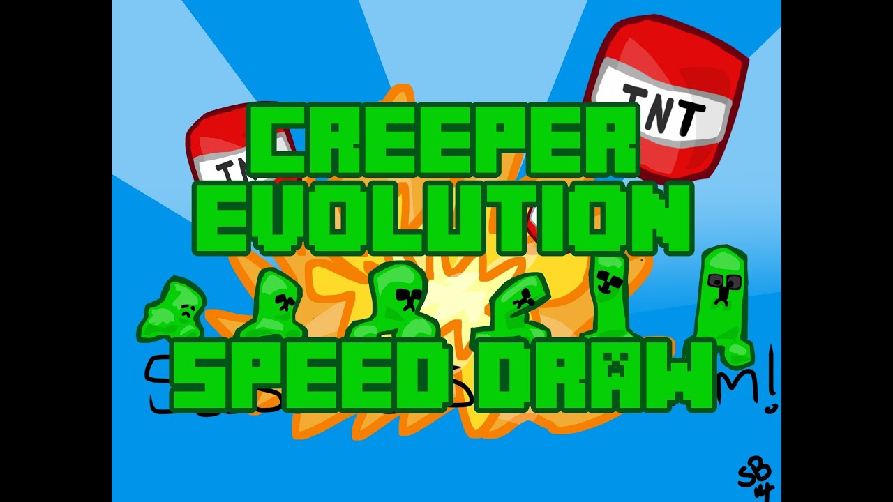 Minecraft Creeper Evolution (iPad Speed Draw Fan Art) - YouTube