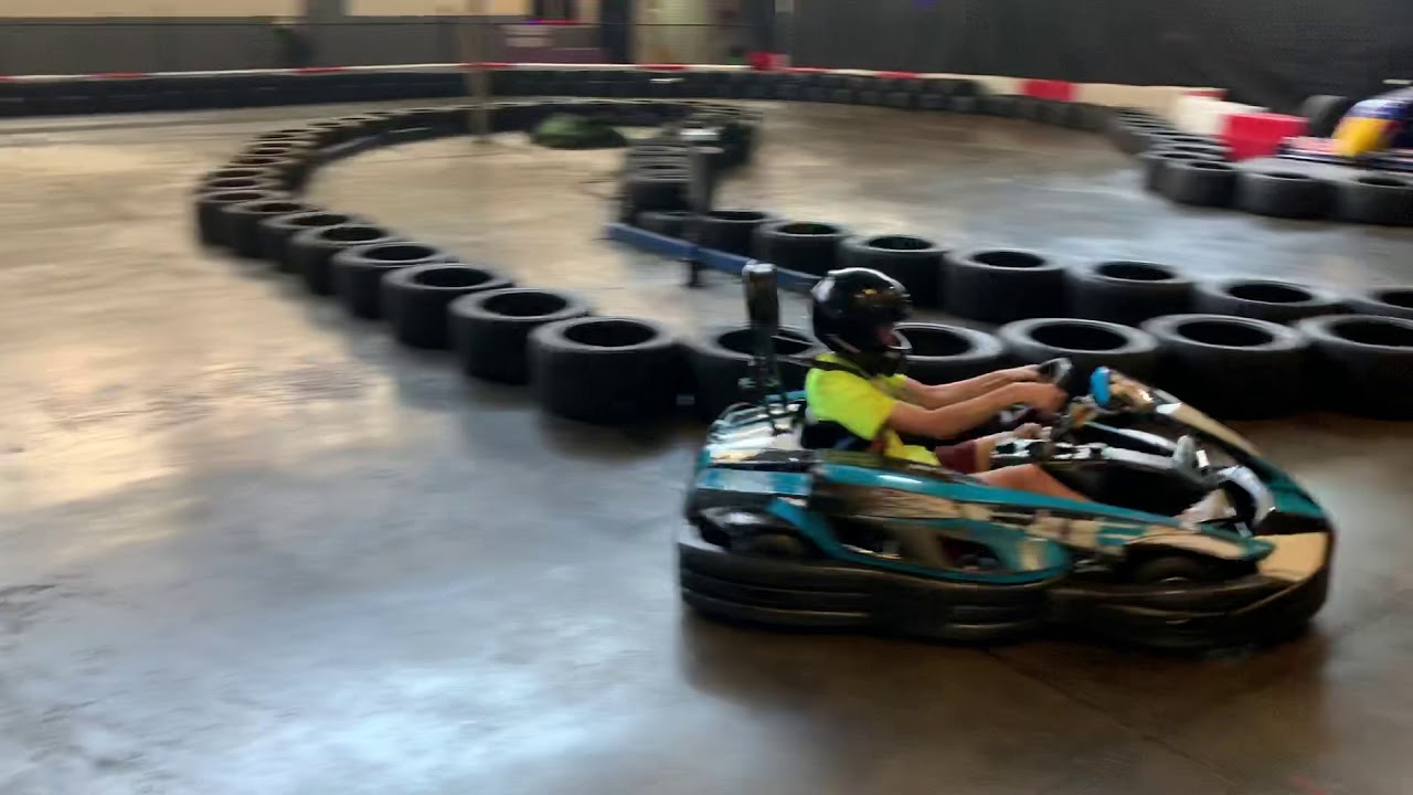 Vision impaired go karting - YouTube