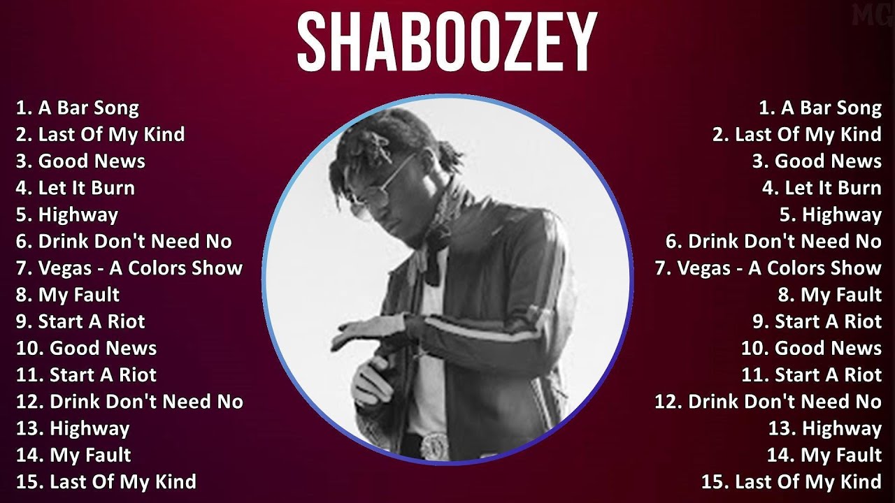 Shaboozey 2025 MIX Top Hits - A Bar Song, Last Of My Kind, Good News ...