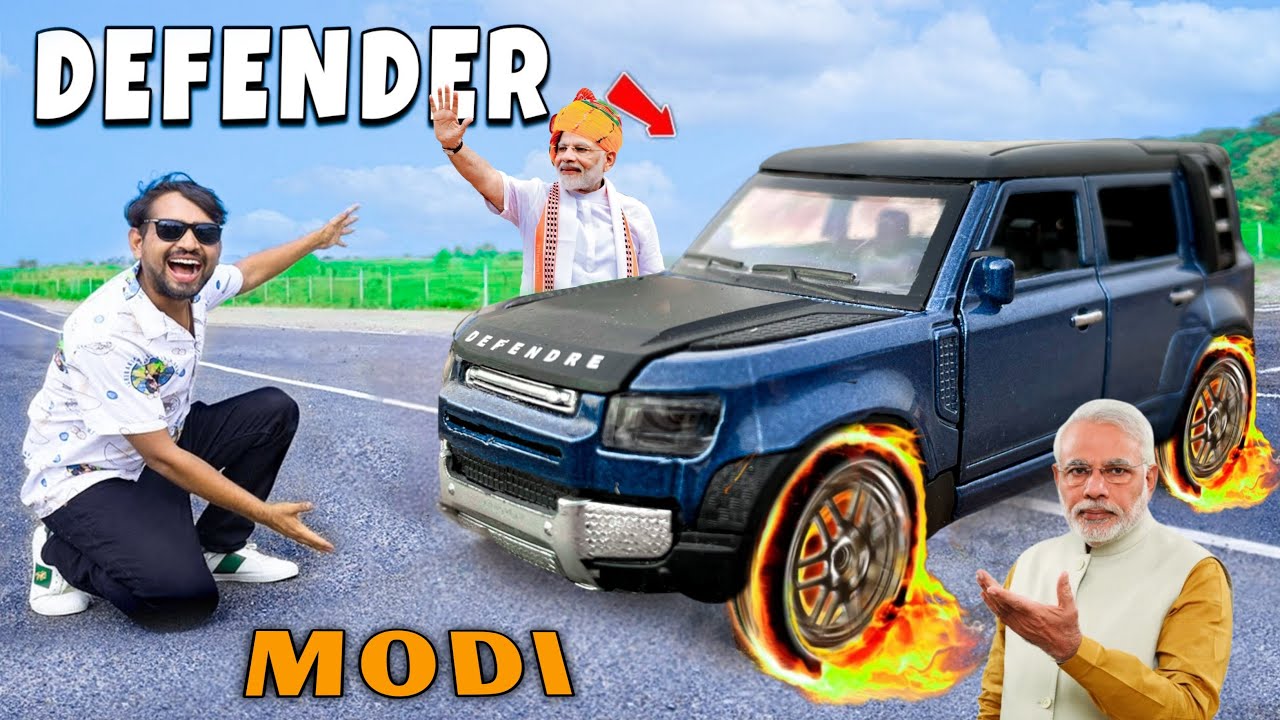 Narendra Modi Ki 4X4 Remote Control Defender Testing || How To Make 4X4 ...