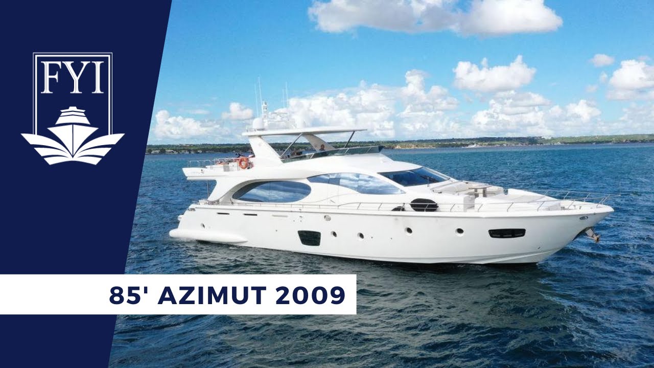 2009 Azimut 85' For Sale Exclusively with FYI Yachts - YouTube