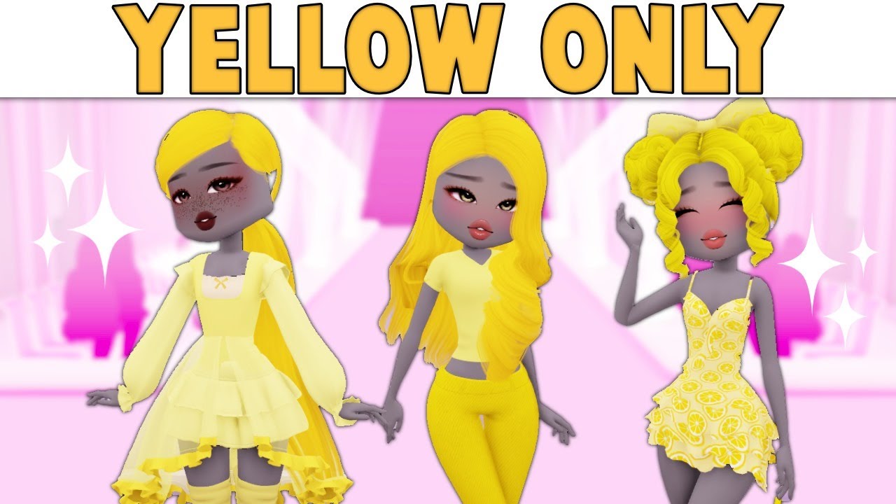 IT Girl ONE COLOR - Yellow! | Roblox - YouTube