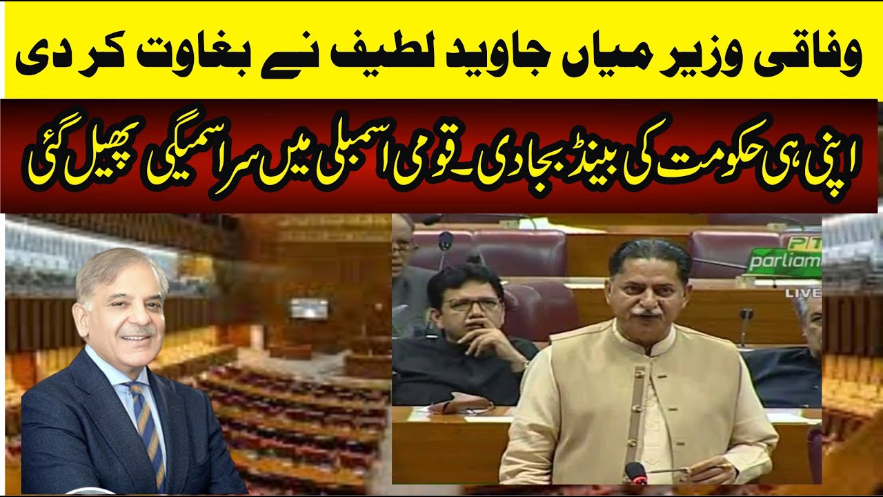 PMLN Mian Javed Latif Sensational & Emotional Speech In National ...