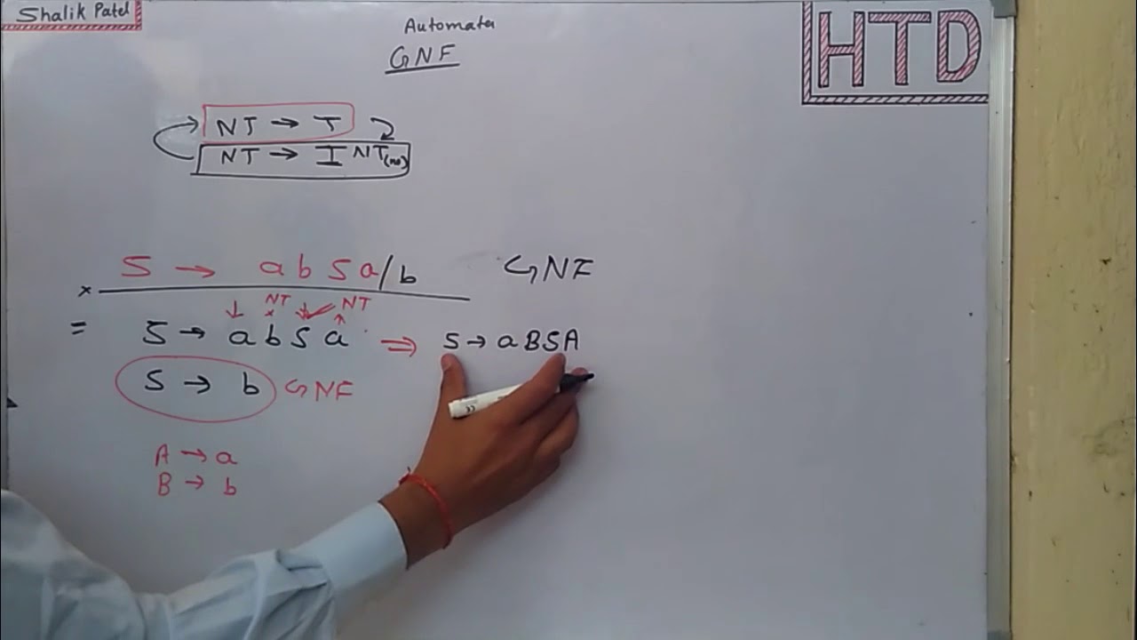 Greibach Normal Form (GNF) of CFG Theory of computation lec - 27 for ...