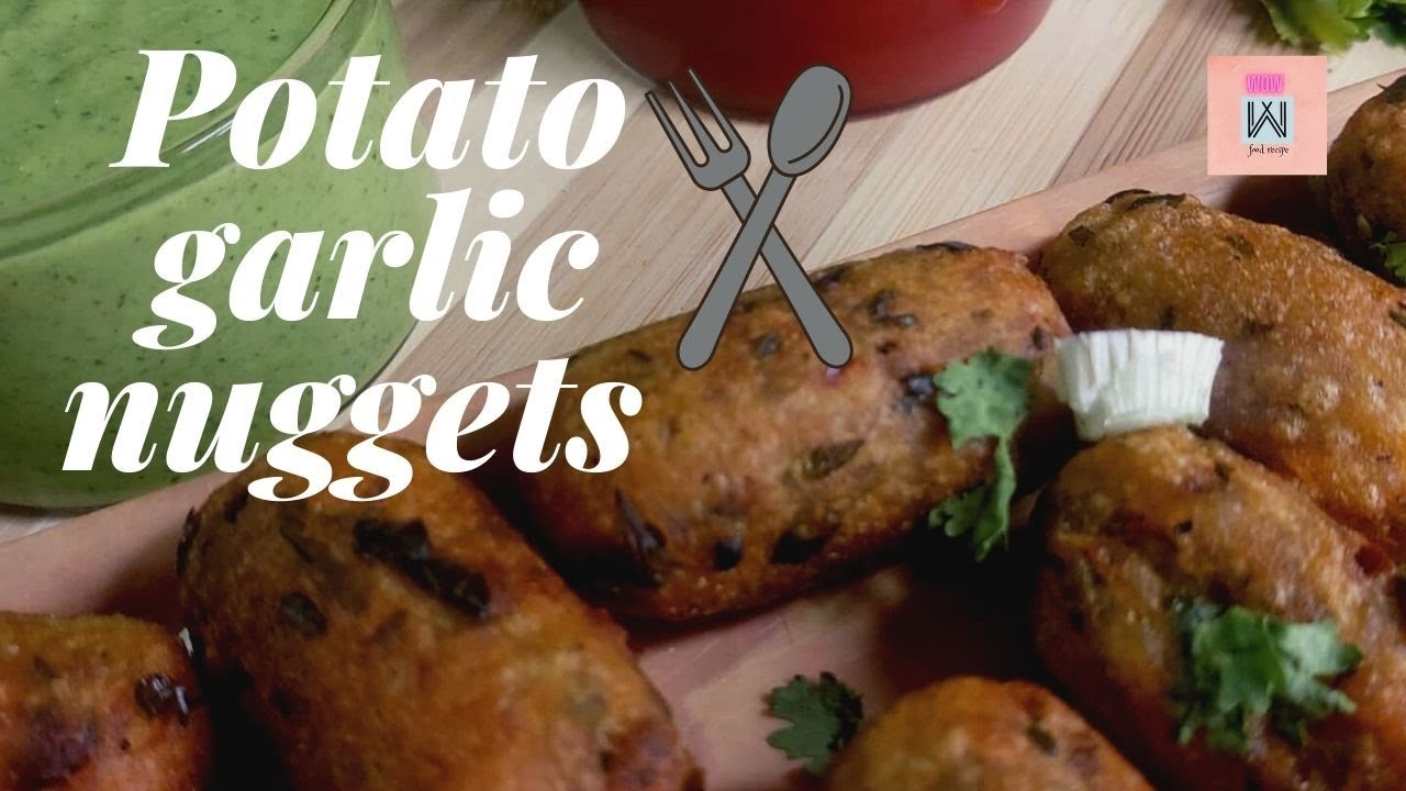 Potato Garlic Nuggets | Easy Crispy Starter Recipe | Potato Garlic ...