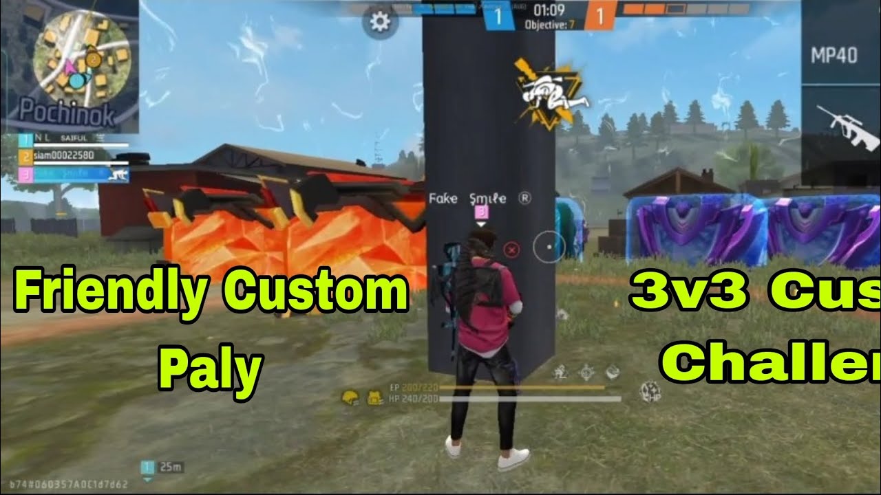Custom Challenge 3v3 // Op Game play Video //@crazy_brothers_cry - YouTube