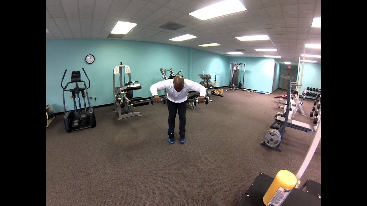 Dumbbell Bent Over Ventral Raise to Squeeze - YouTube