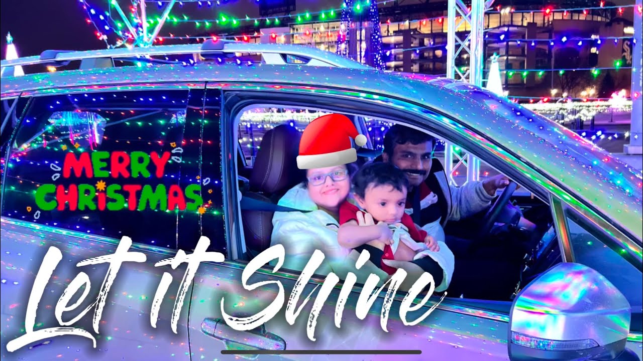 Chicago Christmas Drive Through Lights - YouTube