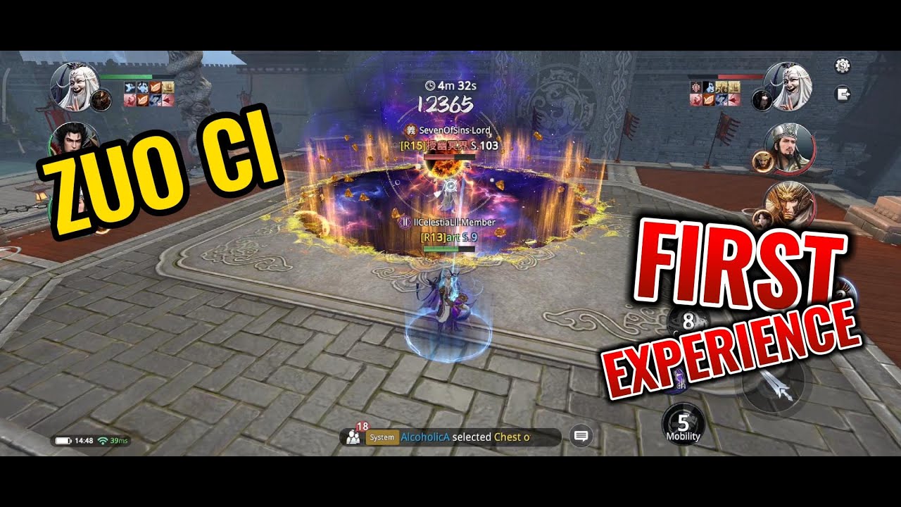 DYNASTY LEGENDS 2 - ZUO CI FIRST EXPERIENCE - YouTube