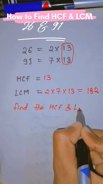 How to Find HCF and LCM #viralvideo #maths - YouTube