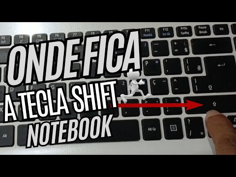 Onde Está a Tecla shift np Teclado do Notebook - YouTube