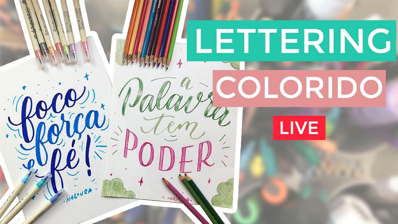 COMO ESCOLHER AS CORES NO SEU LETTERING | Live | Na Lousa - YouTube