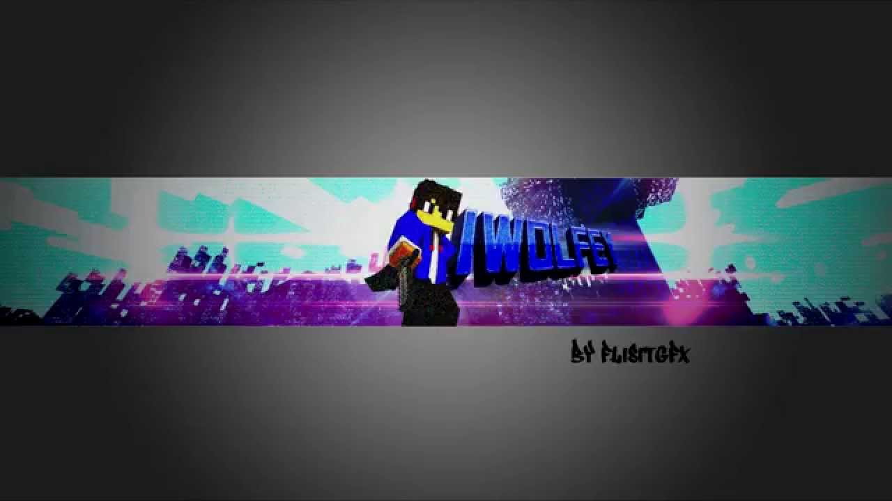 Minecraft Banner Speed-art | !WolfyPvP Banner | FlisitGFX | ep.6 - 3D ...