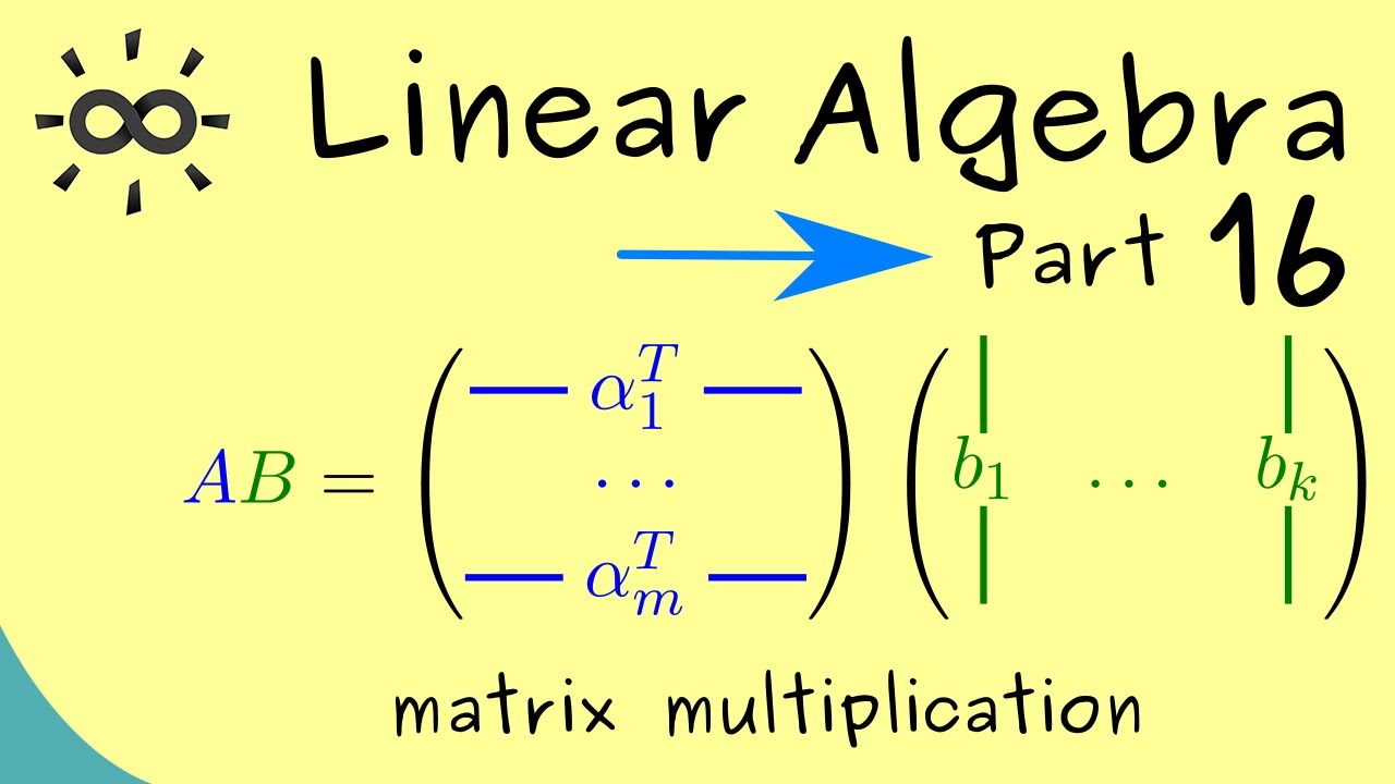 Linear Algebra 16 | Matrix Product - YouTube
