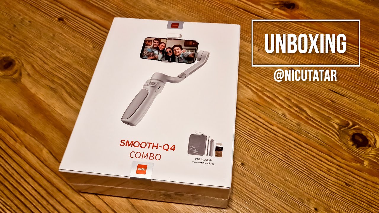 ZHIYUN Smooth Q4 smartphone gimbal, combo kit - unboxing - YouTube