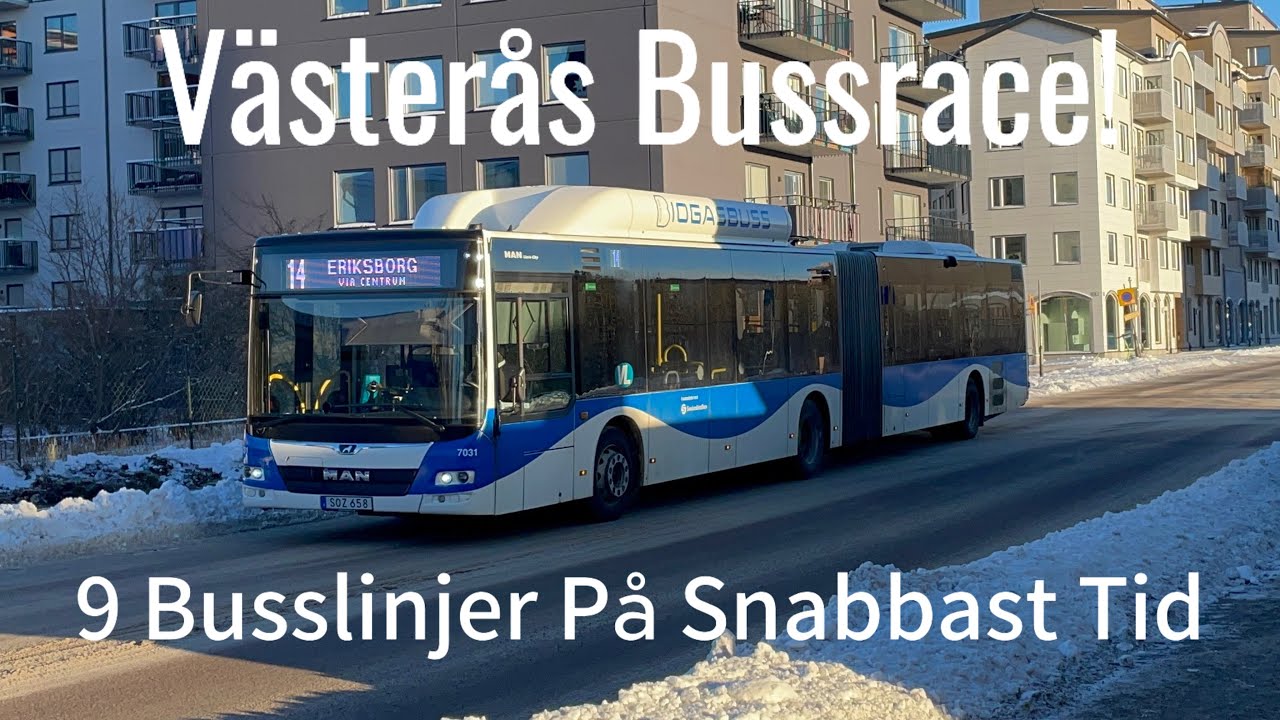 Västerås Bussrace-Alla Busslinjer På En Dag! - YouTube
