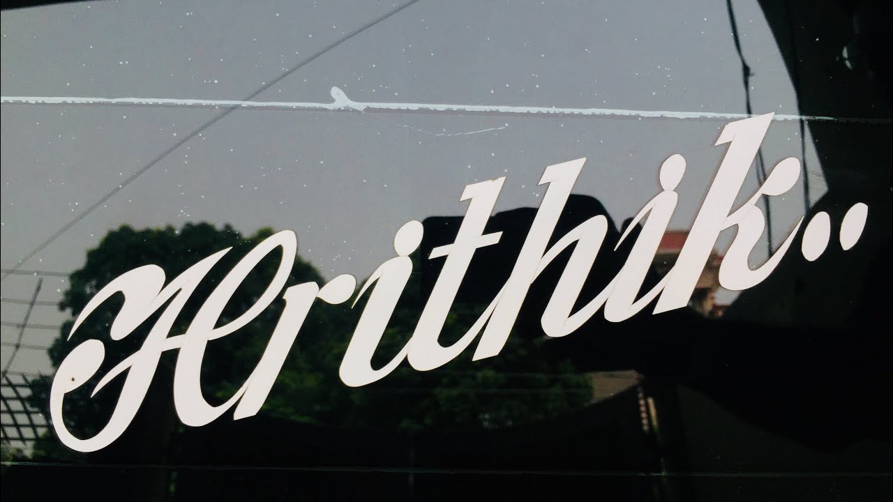 30RS ONLY.... MAKE YOUR CUSTOM NAME STICKER FOR CAR || COOL CAR MODS ...