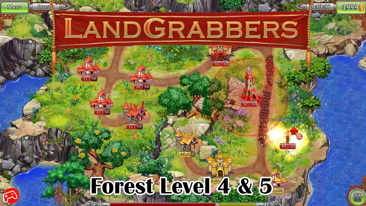 Landgrabbers Gameplay | Forest Levels 4 & 5 | G Zone - YouTube