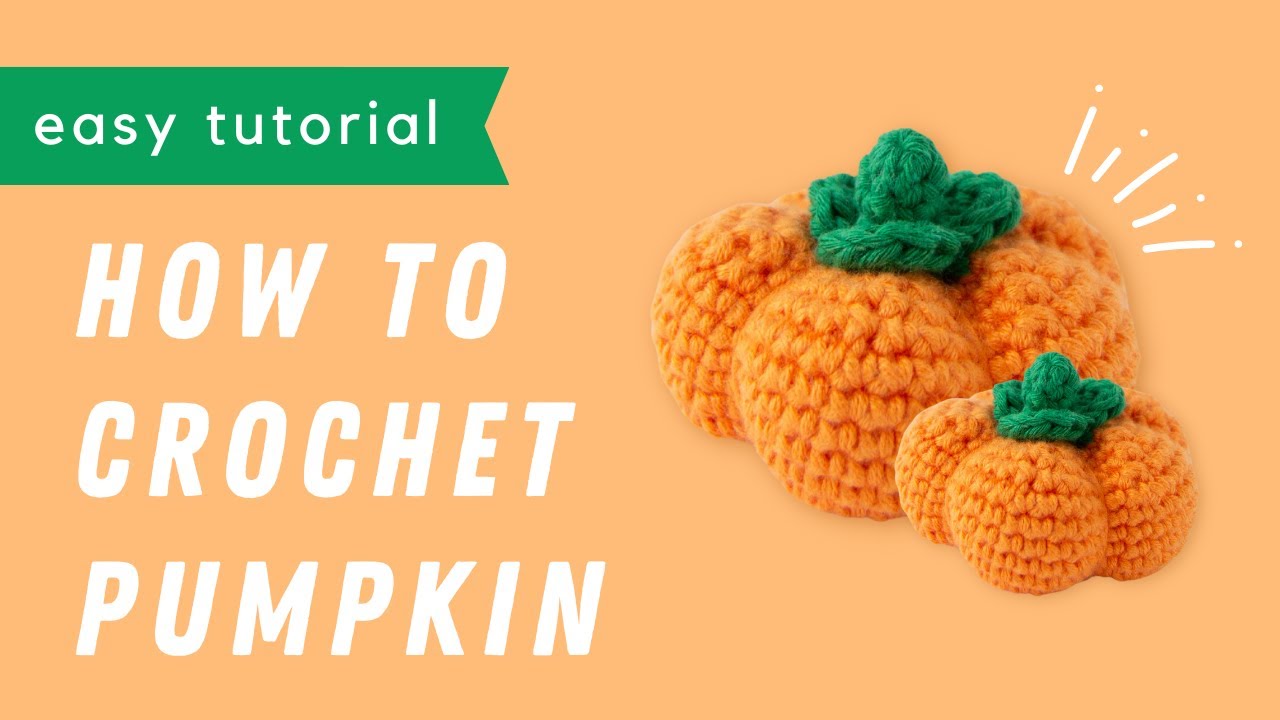 Crochet amigurumi pumpkin keychain tutorial - YouTube