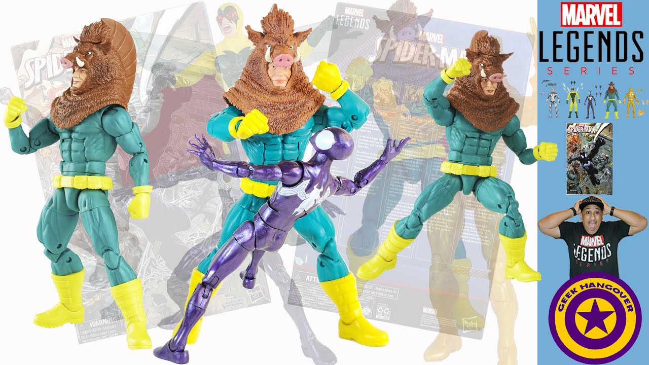 Amazon Exclusive Marvel Legends Spider-Man 5 Pack Razorback Action ...