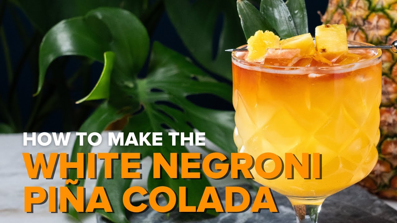 A Tropical Twist! The White Negroni Piña Colada Cocktail Recipe - YouTube
