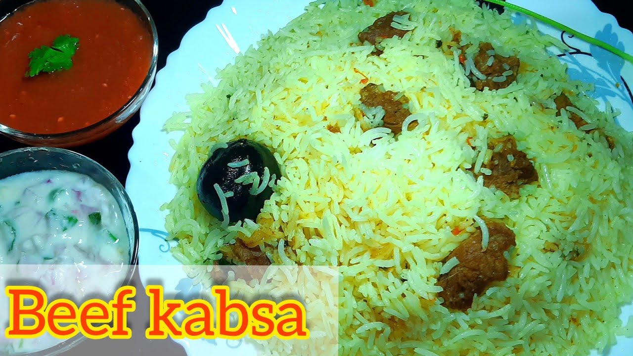 KABSA/Beef kabsa/kabsa recipe/simple beef kabsa/ബീഫ് കബ്സ. - YouTube