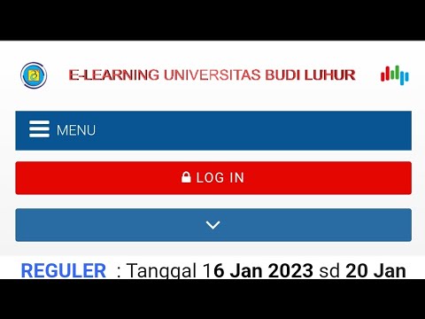 Tutorial mengakses dan login elearning budi luhur - YouTube