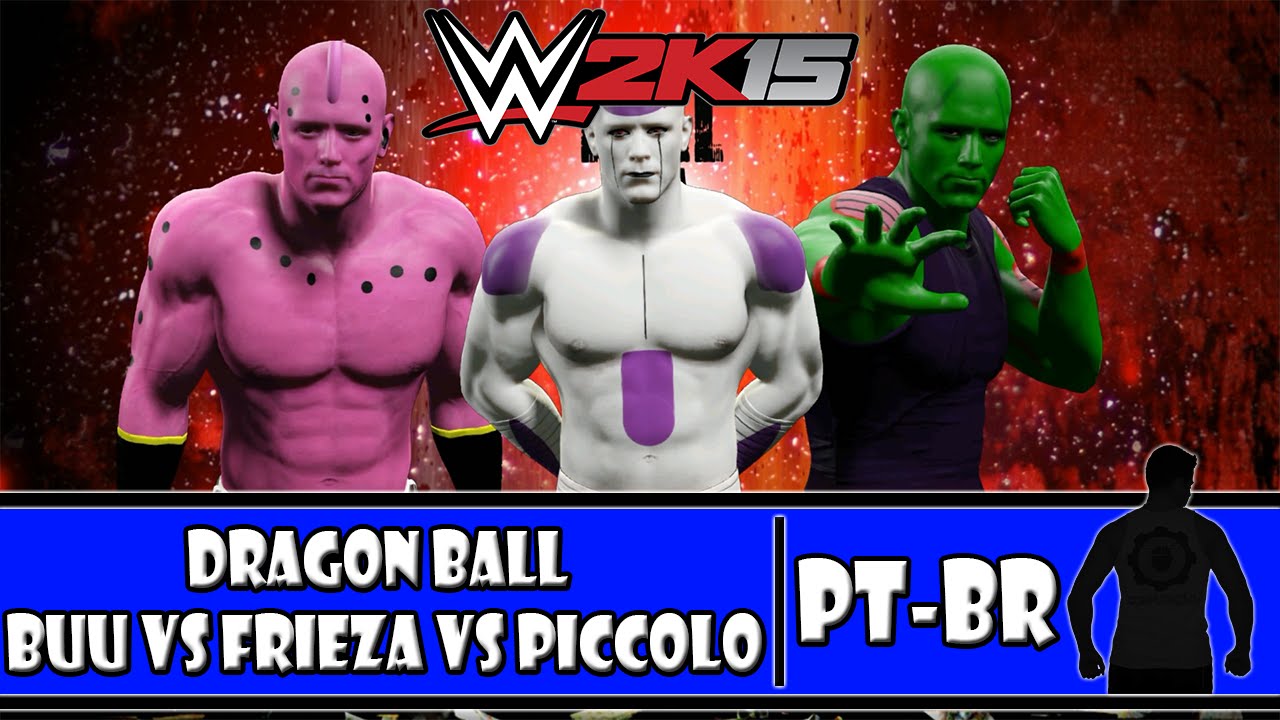 WWE 2K15 (PS4) - Dragon Ball: Buu vs Frieza vs Piccolo - YouTube